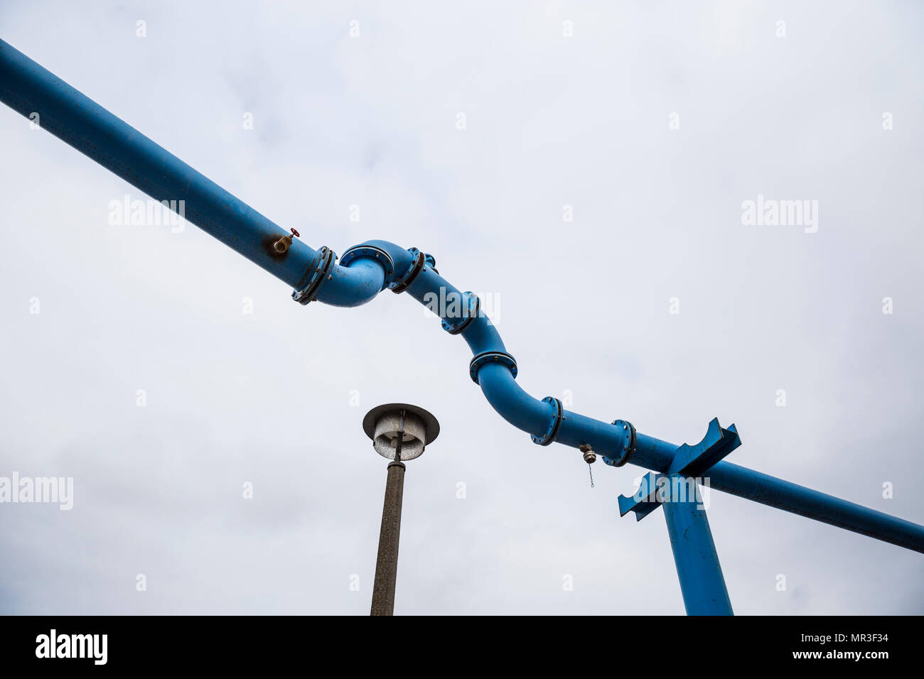 Raised water pipes in Berlin, Germany Stock Photo - Alamy