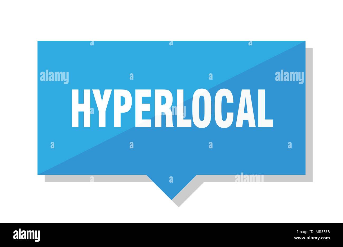 hyperlocal blue square price tag Stock Vector Image & Art - Alamy