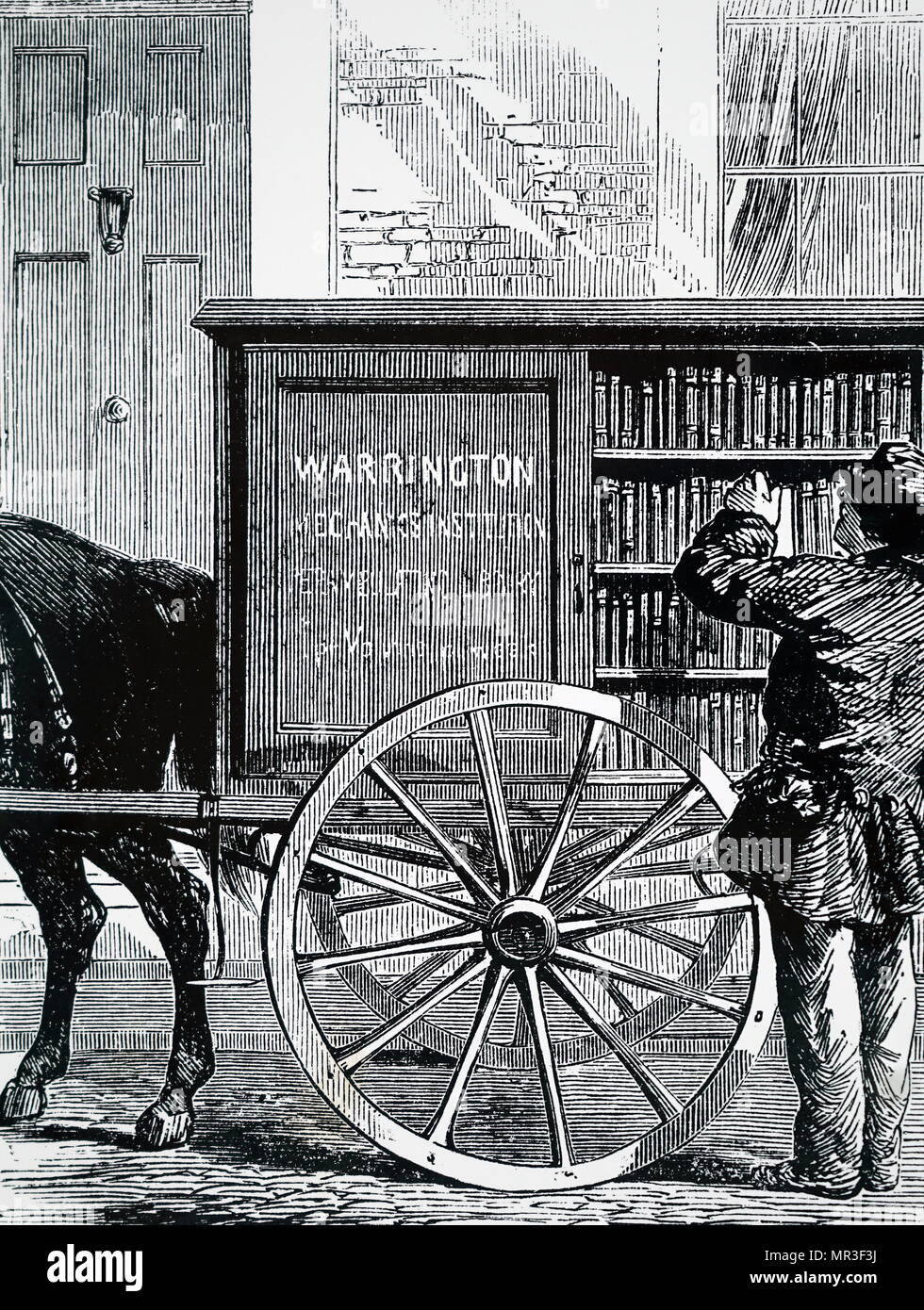 Illustration depicting a Warming ton Mechanics Institution mobile ...