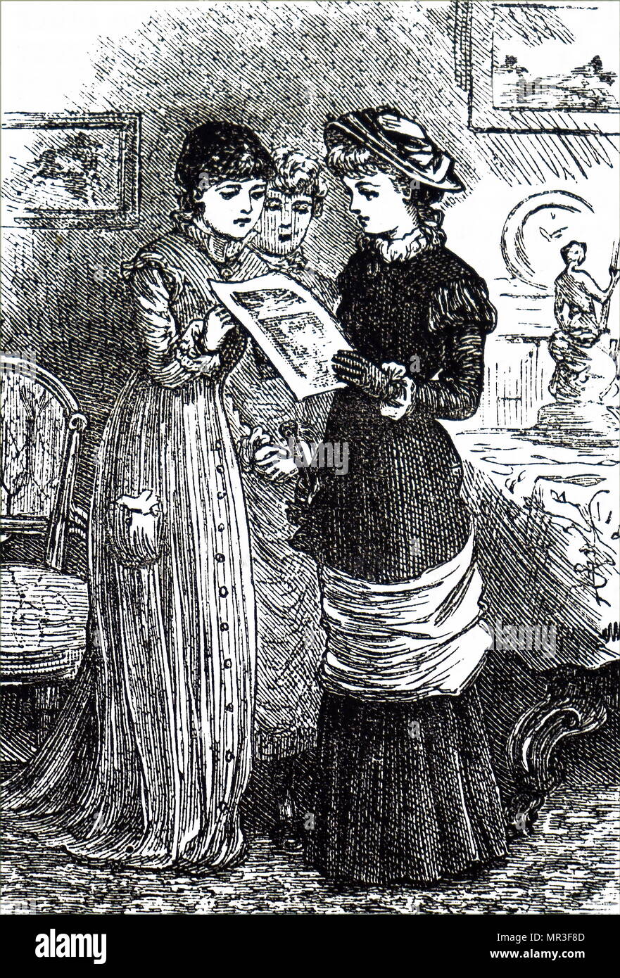 Women reading 19th century hi-res stock photography and images - Alamy