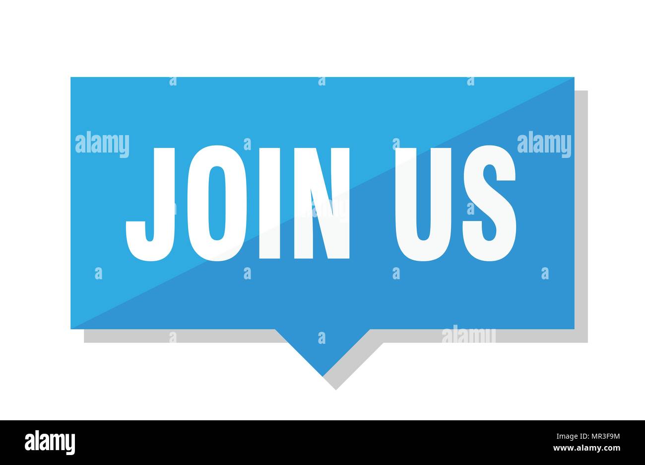 join us blue square price tag Stock Vector Image & Art - Alamy