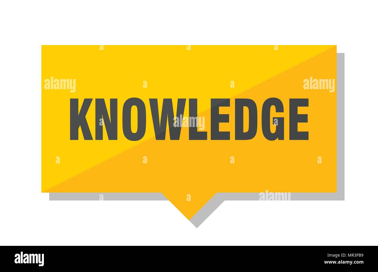 knowledge yellow square price tag Stock Vector Image & Art - Alamy