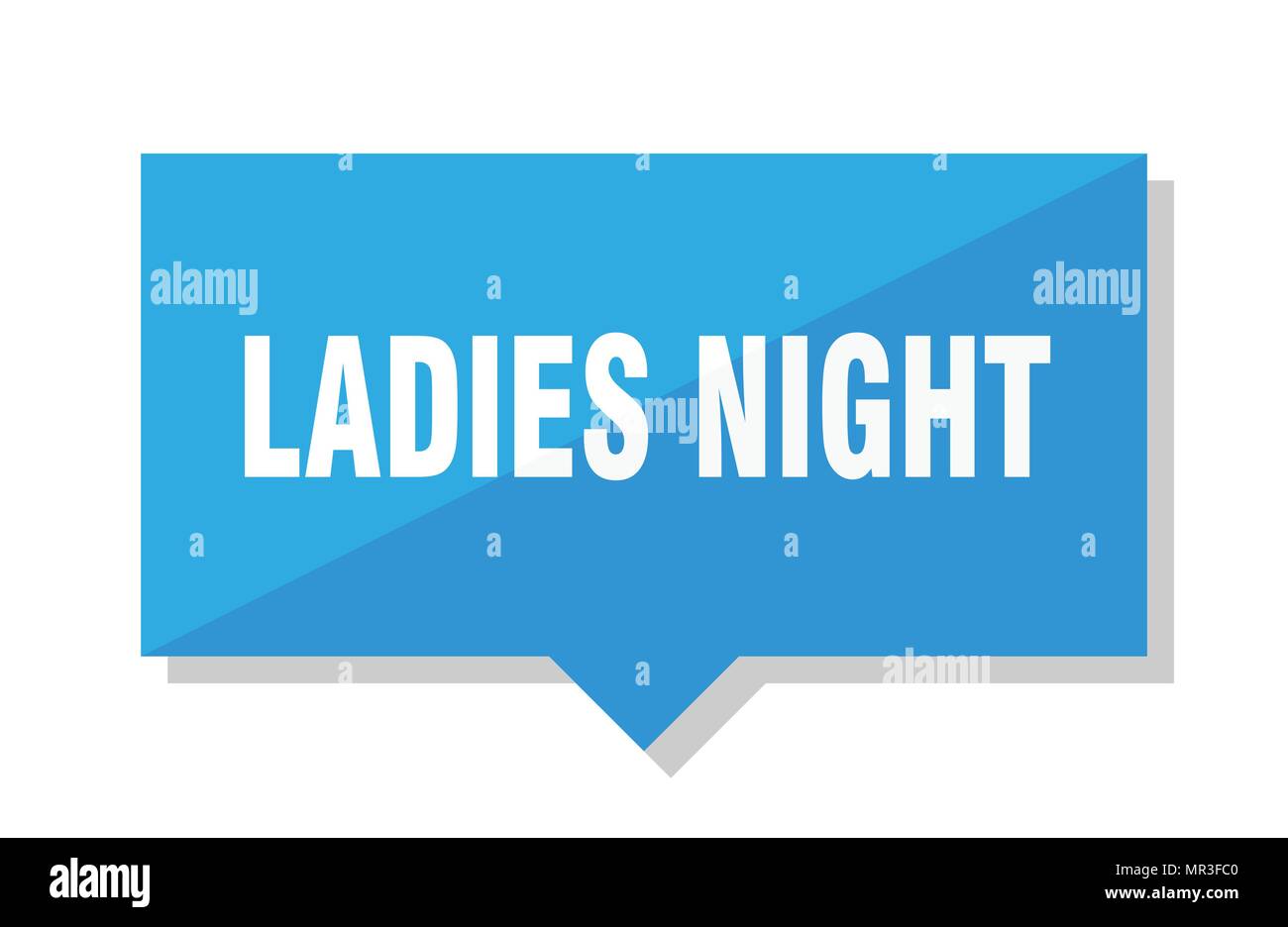 ladies night blue square price tag Stock Vector Image & Art - Alamy