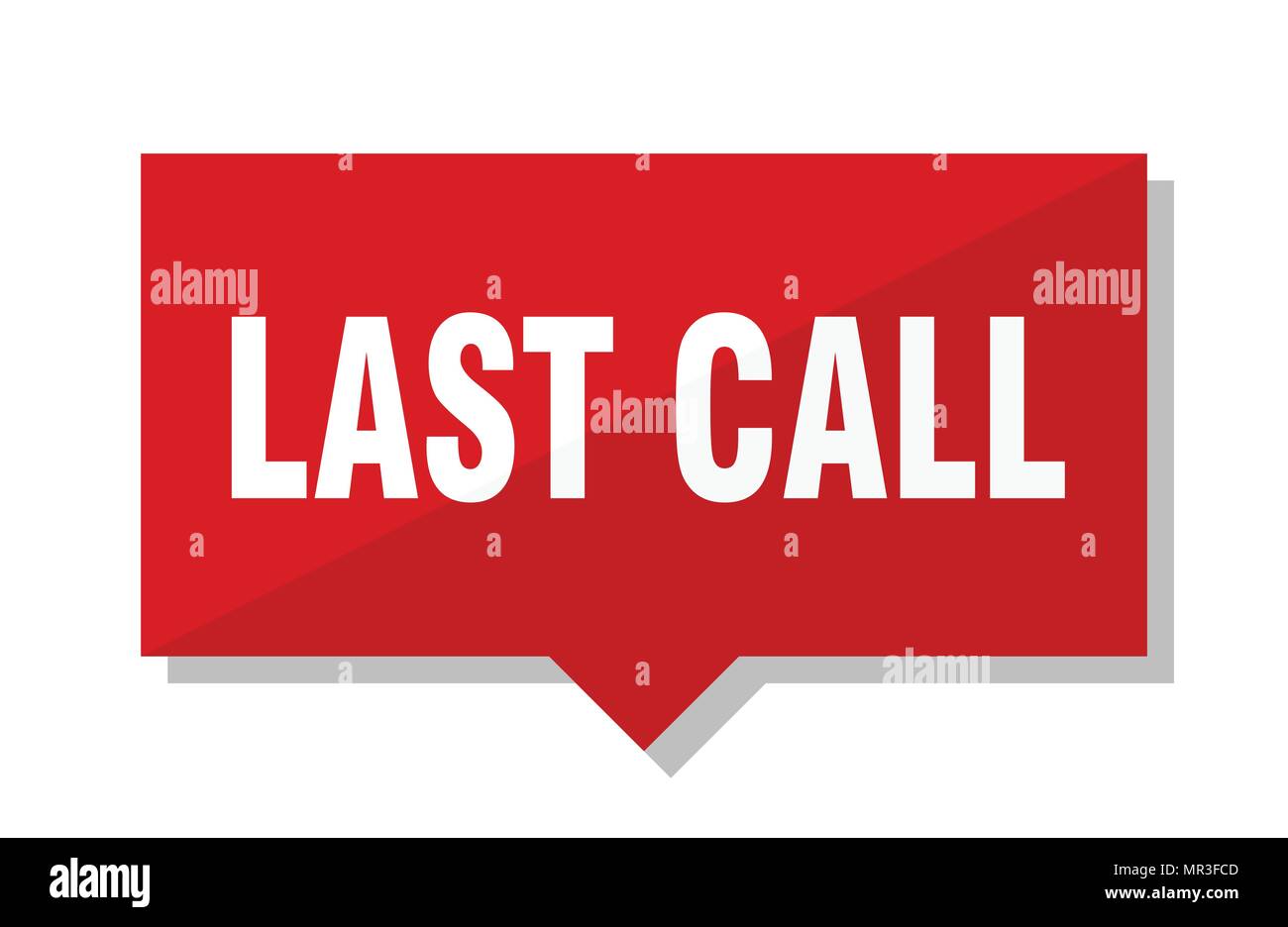 last call red square price tag Stock Vector Image & Art - Alamy