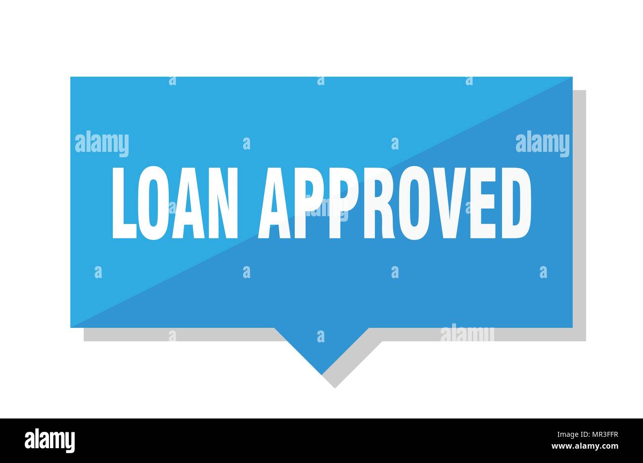 loan approved blue square price tag Stock Vector Image & Art - Alamy