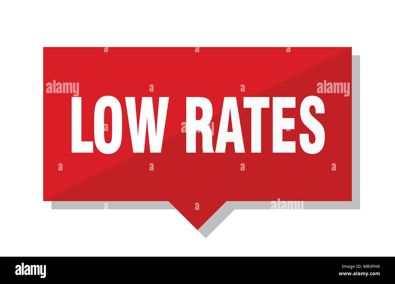 low rates red square price tag Stock Vector Image & Art - Alamy