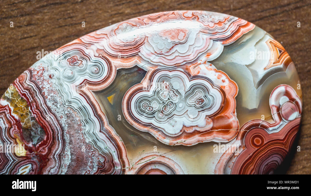 abstract pattern of agate stone. closeup detail of gemstone pattern ...