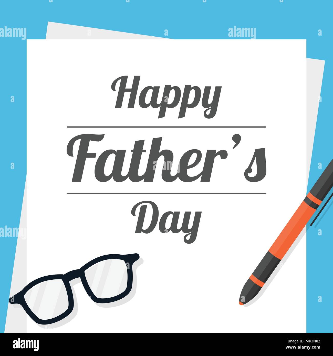 Fathers day design background card Stock Vector Image & Art - Alamy