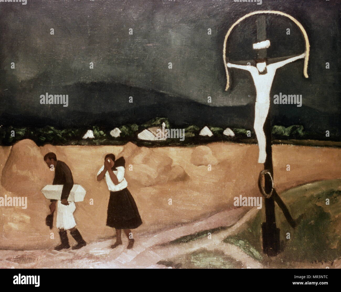 Burial of a child 1910 by Dezso Czigany (1883 – 1937), a Hungarian ...