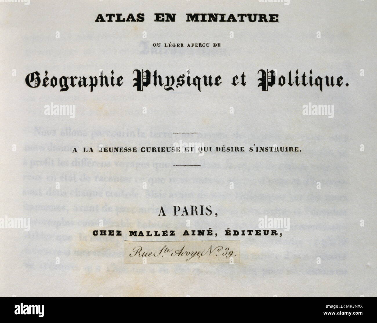 Geography book hi-res stock photography and images - Alamy