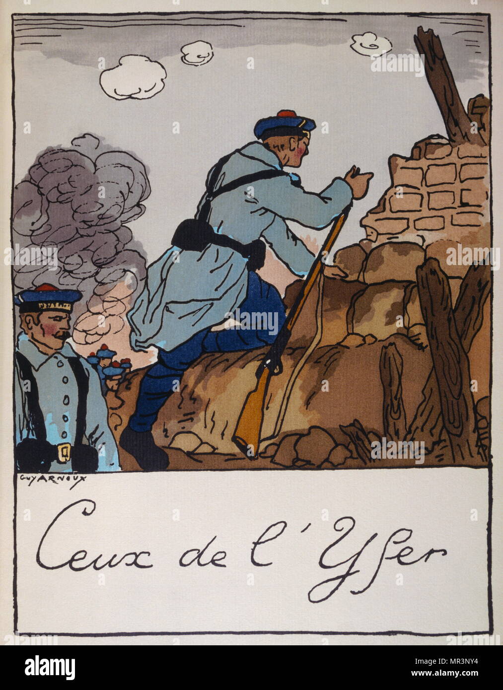 Naval illustration, by French illustrator, Guy Arnoux, (1886 - 1951 ...