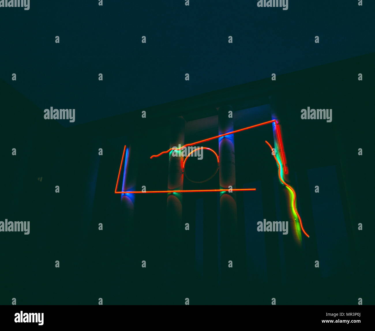 French neon lighting at the Musée d'art moderne, Paris, 1983 - 1984 ...