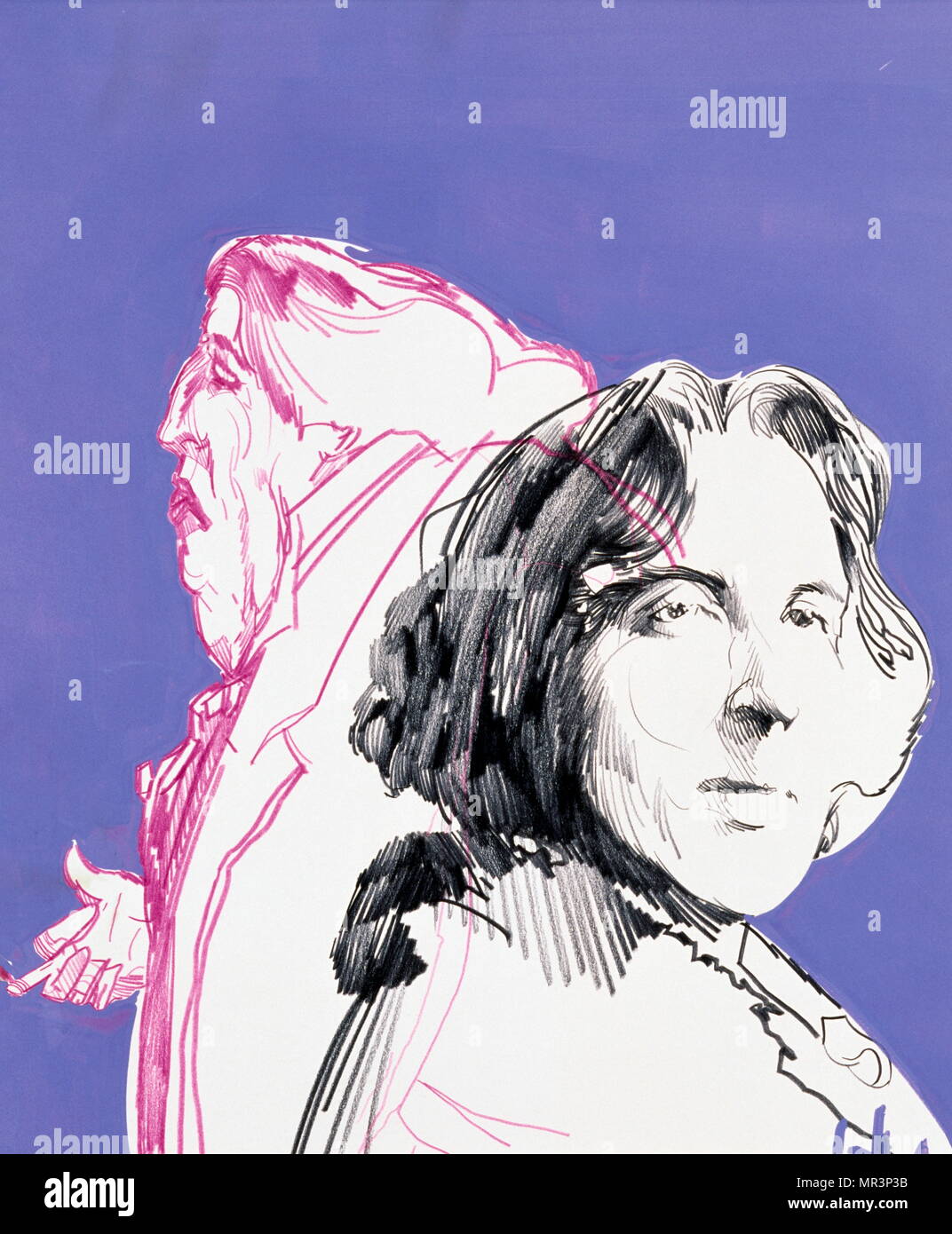 Oscar wilde illustration hi-res stock photography and images - Alamy