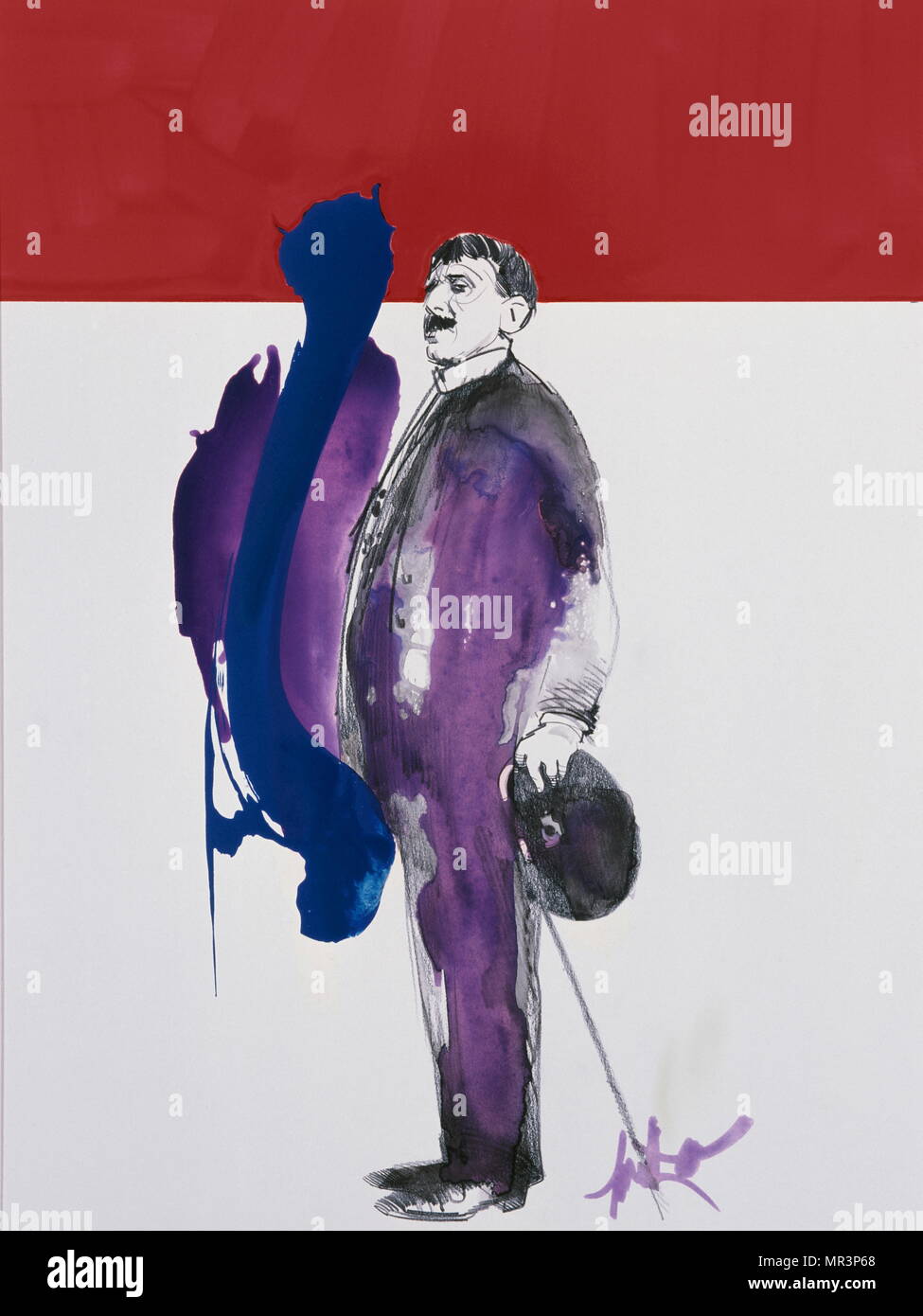 Marcel Proust (1871 – 1922), French novelist,. Portrait on a poster by ...