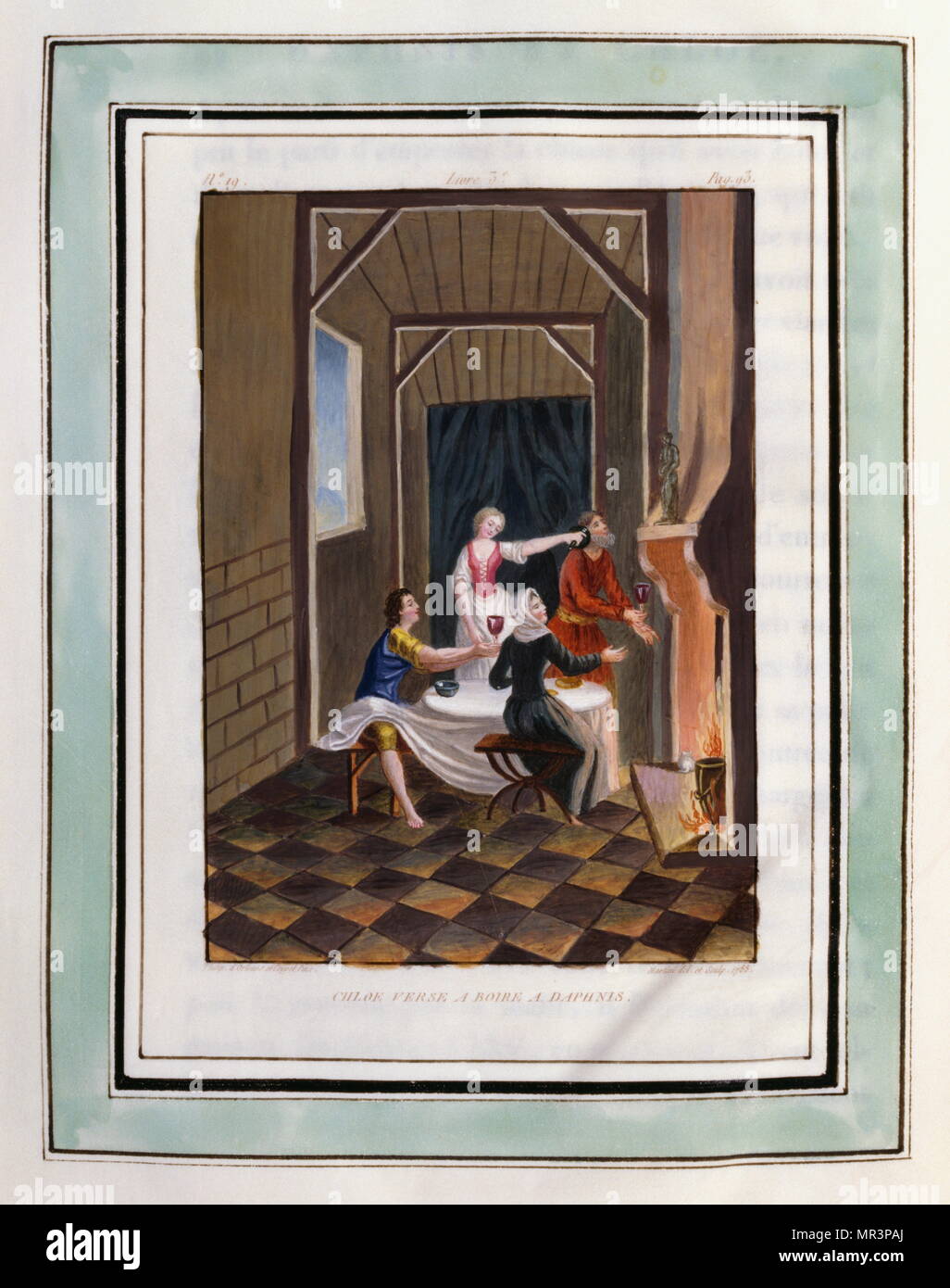 Illustration from Les Amours pastorales de Daphnis et Chloe 1787 ...