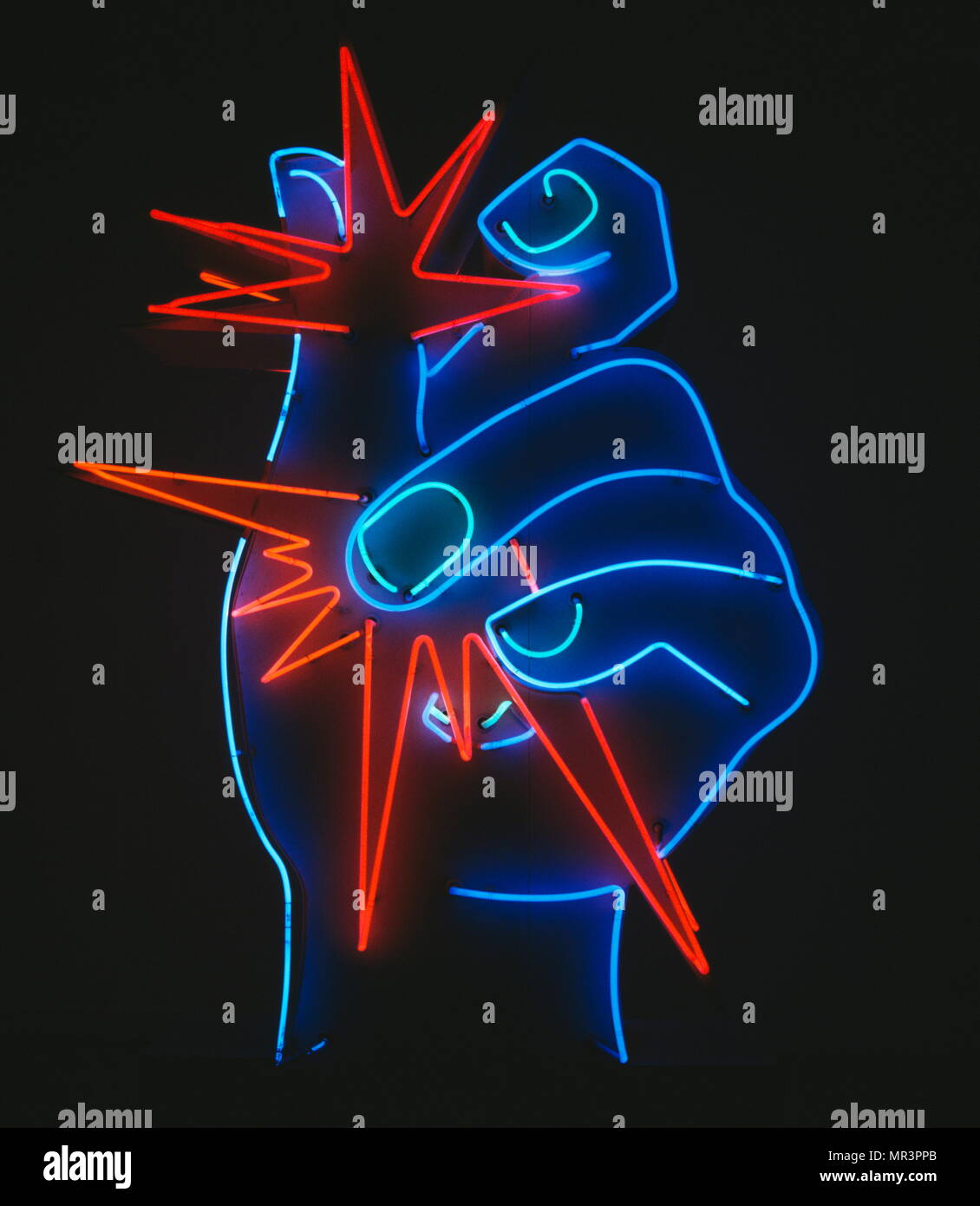 America, America (1964) in neon and metal paint, by Martial Raysse ...