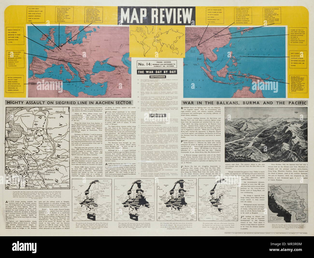 world war two, Allied propaganda publication, showing the Allied ...
