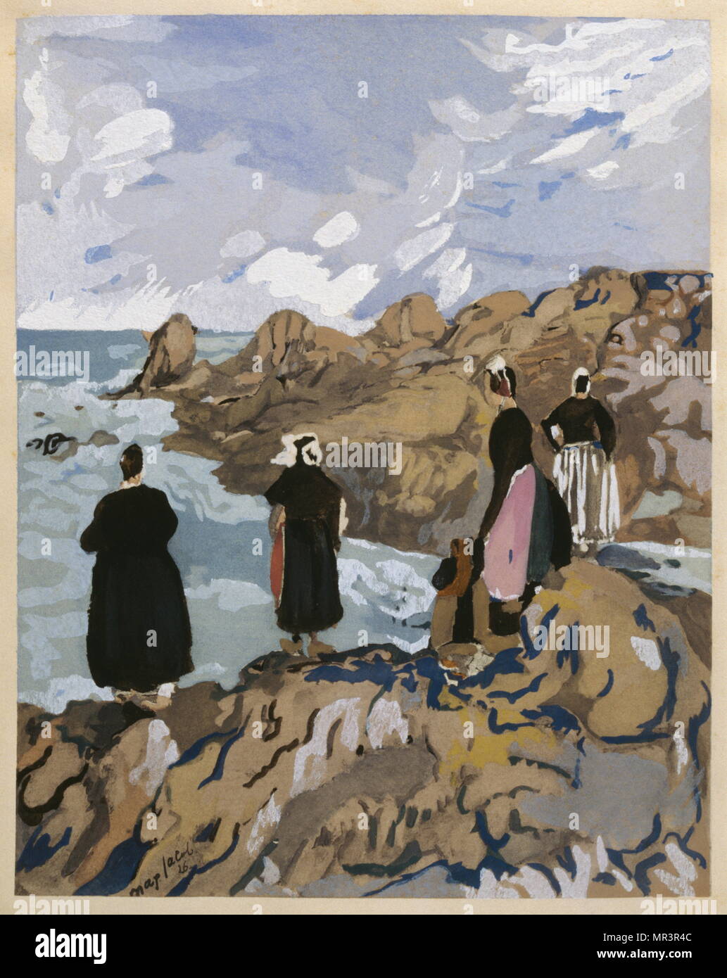 The Coast, painted in 1927, by Max Jacob (1876 – 5 March 1944); French ...