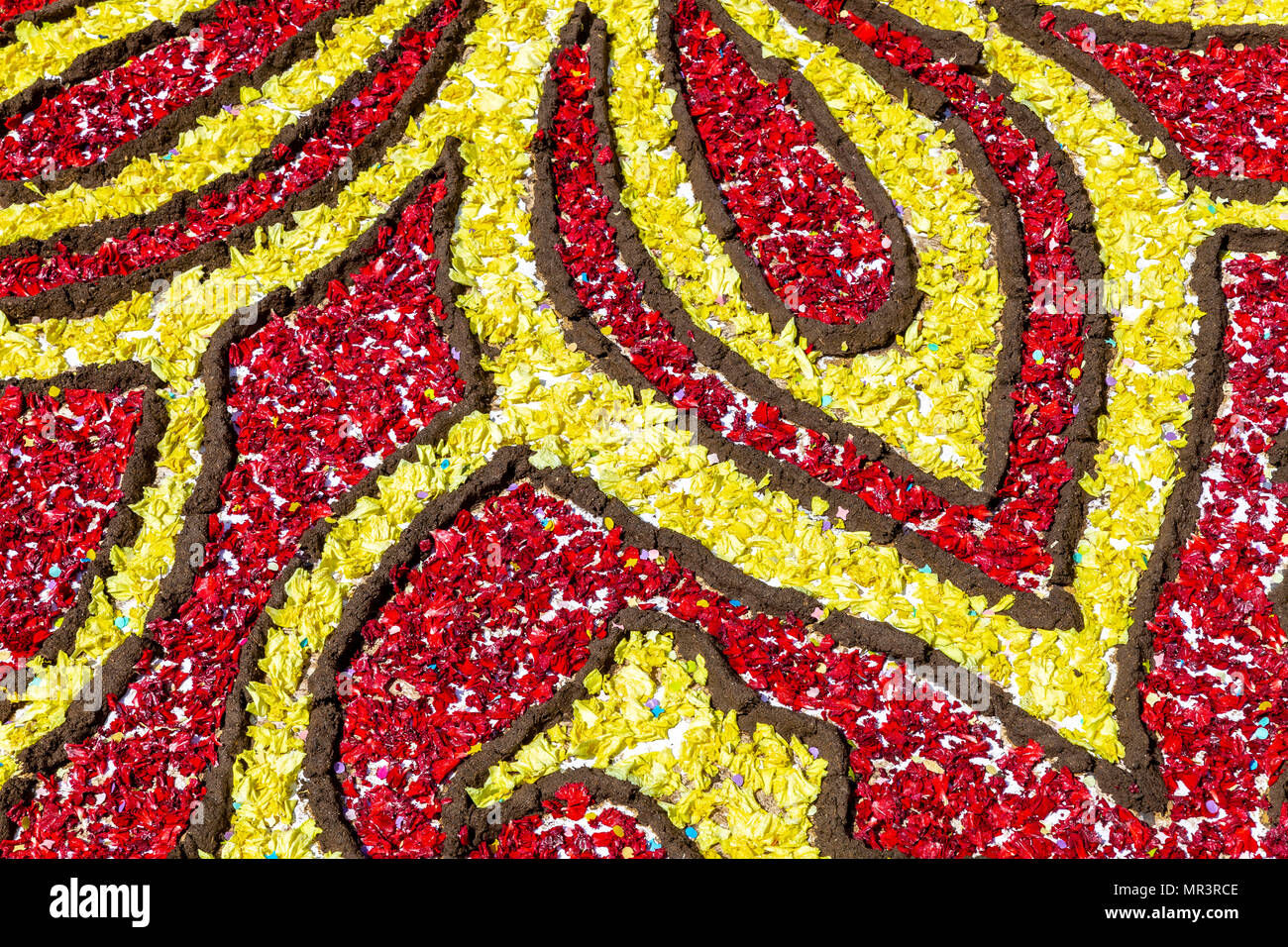 The colored drawings on the ground, useful for background Stock Photo ...