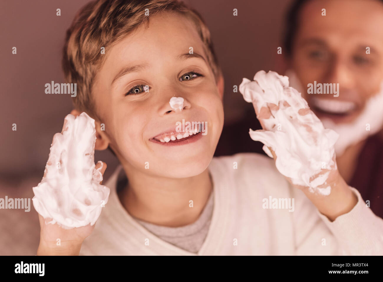 Happy boy facial expression hi-res stock photography and images - Alamy