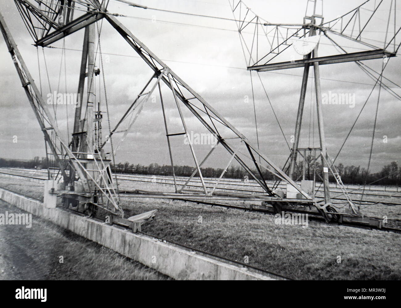 Photograph of an aperture synthesis, a type of interferometry that ...