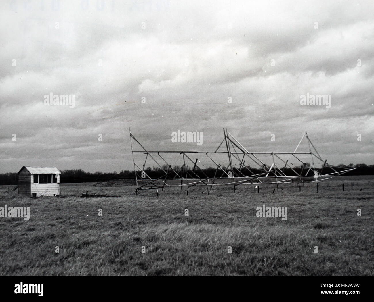 Photograph Of A Fixed Radio Interferometer Aerial At The Mullard Radio Astronomy Observatory