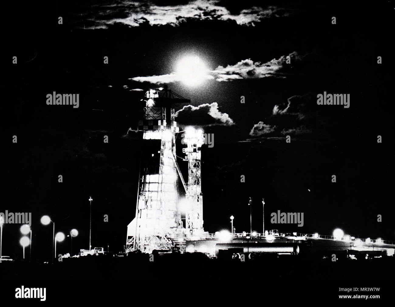 Photograph of the Atlas-Agena booster which would later lift a Ranger ...