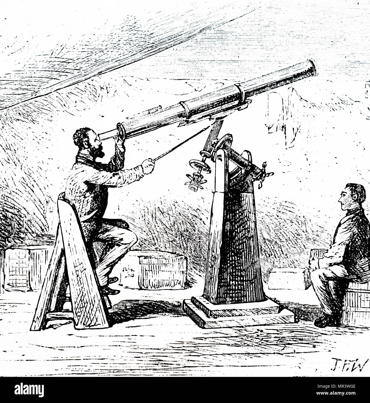 Illustration depicting an expedition to observe the transit of Venus on ...