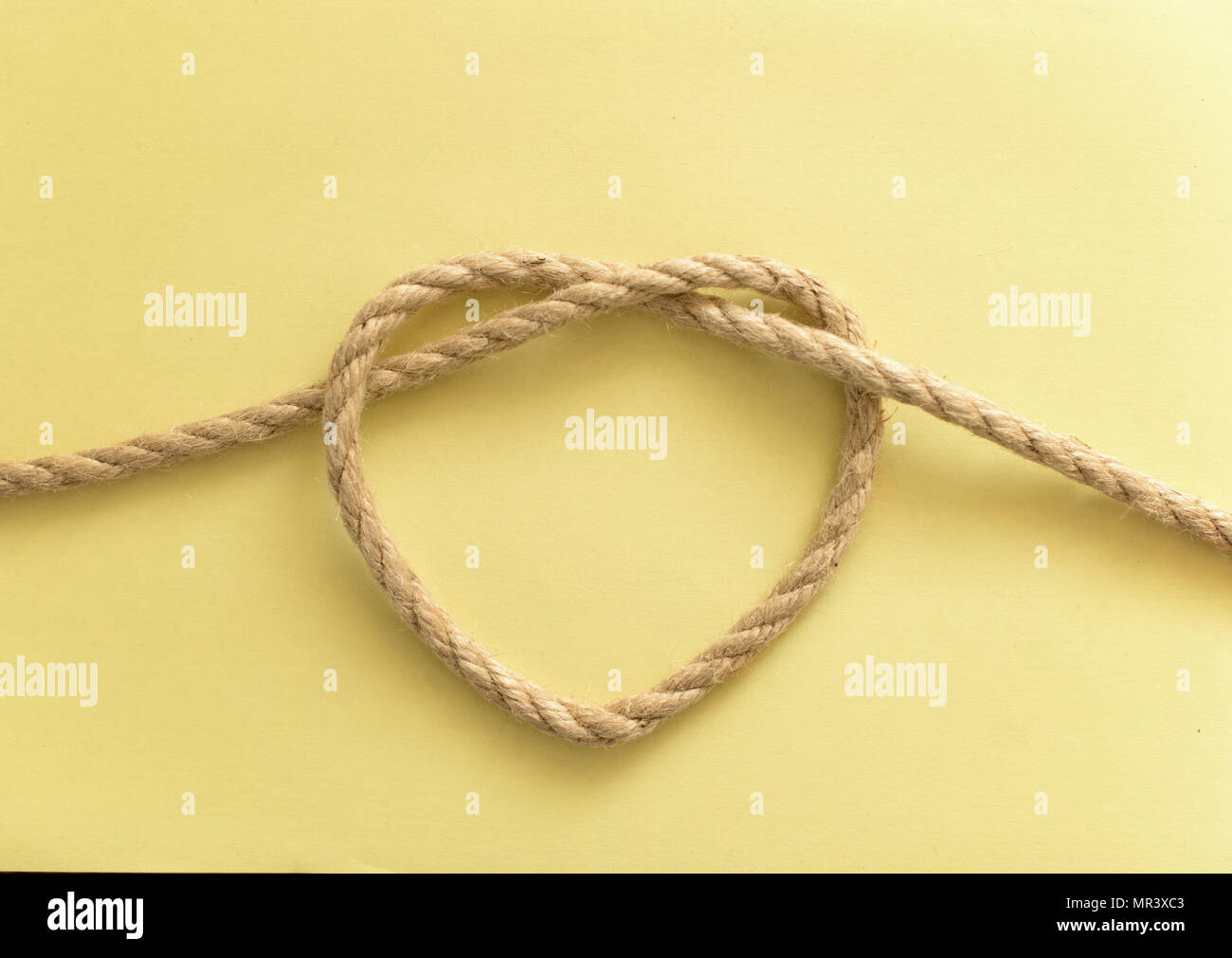 Heart shape with rope hi-res stock photography and images - Alamy