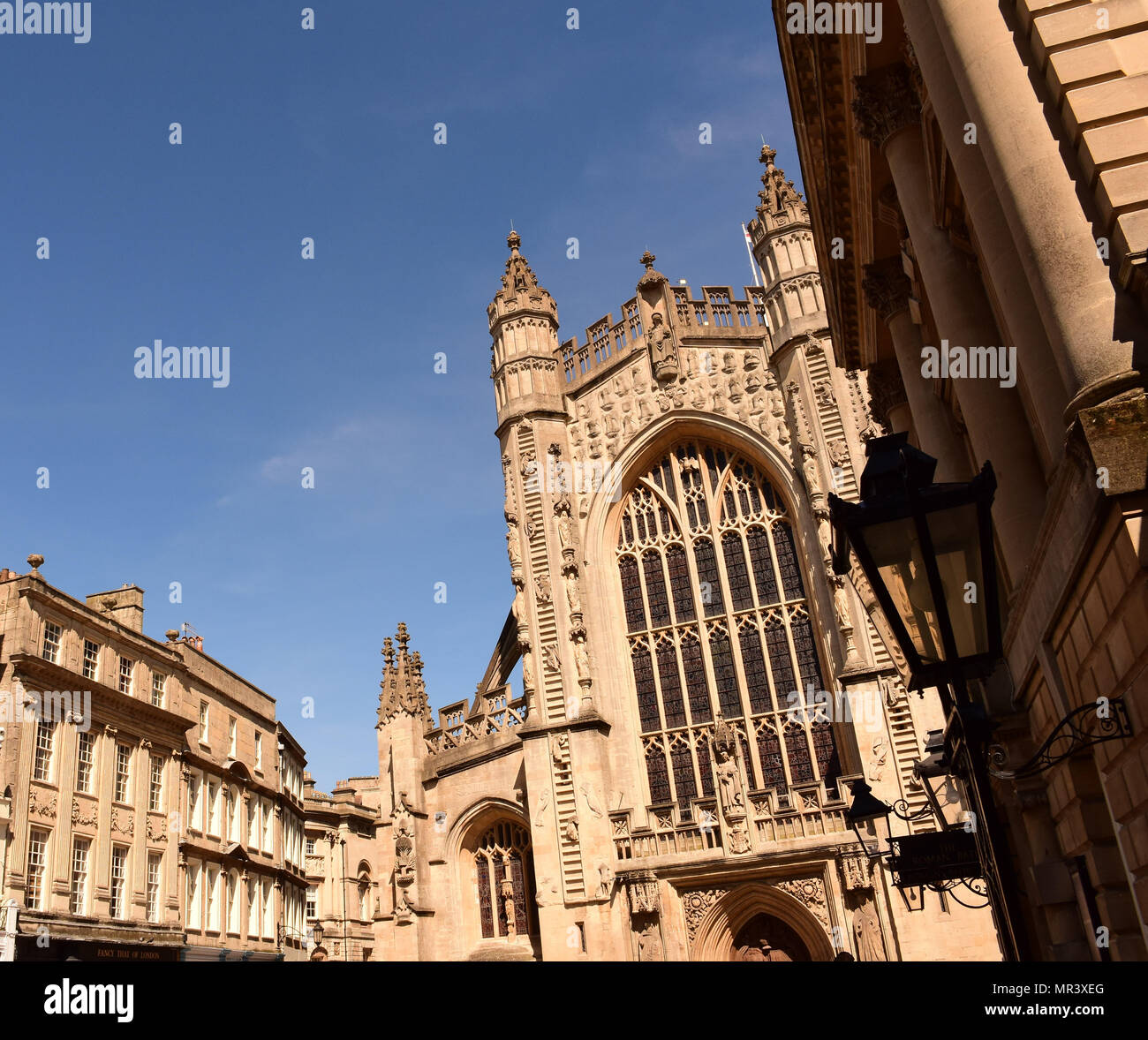 Bath Abbey, Bath, England, the beauty of Gothic architecture Stock ...