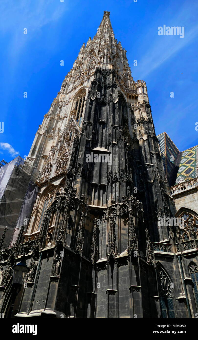 Photograph of the exterior of St. Stephen's Cathedral, (Stephansdom ...