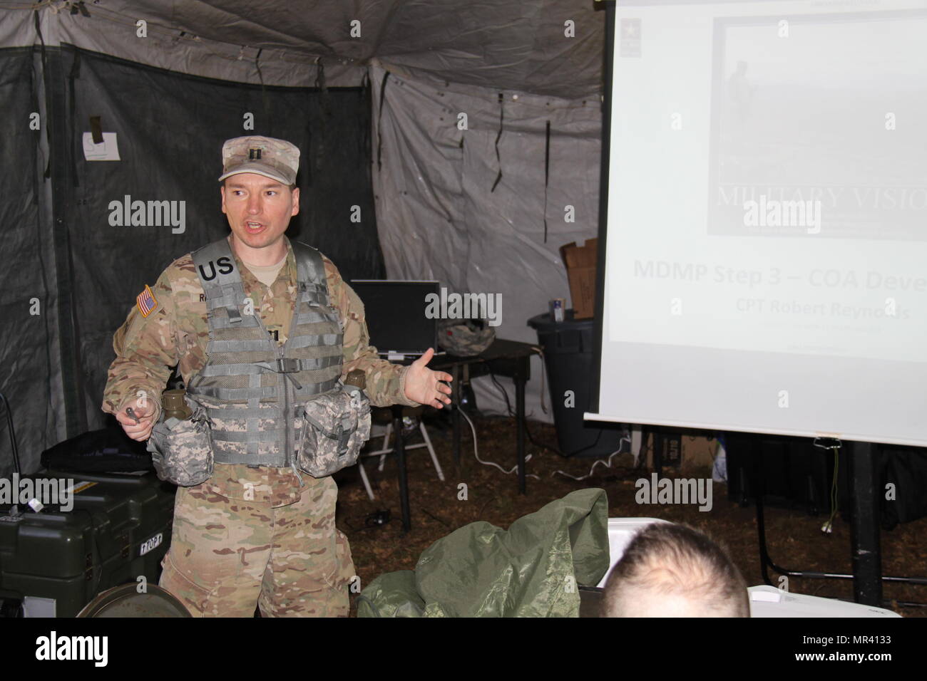Capt. Robert Reynolds, an observer controller/trainer in 1st Brigade ...