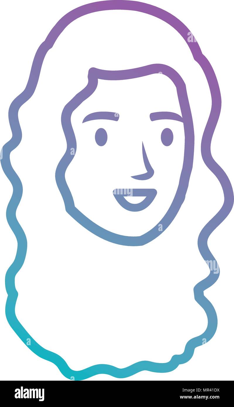 beautiful woman head avatar character Stock Vector Image & Art - Alamy