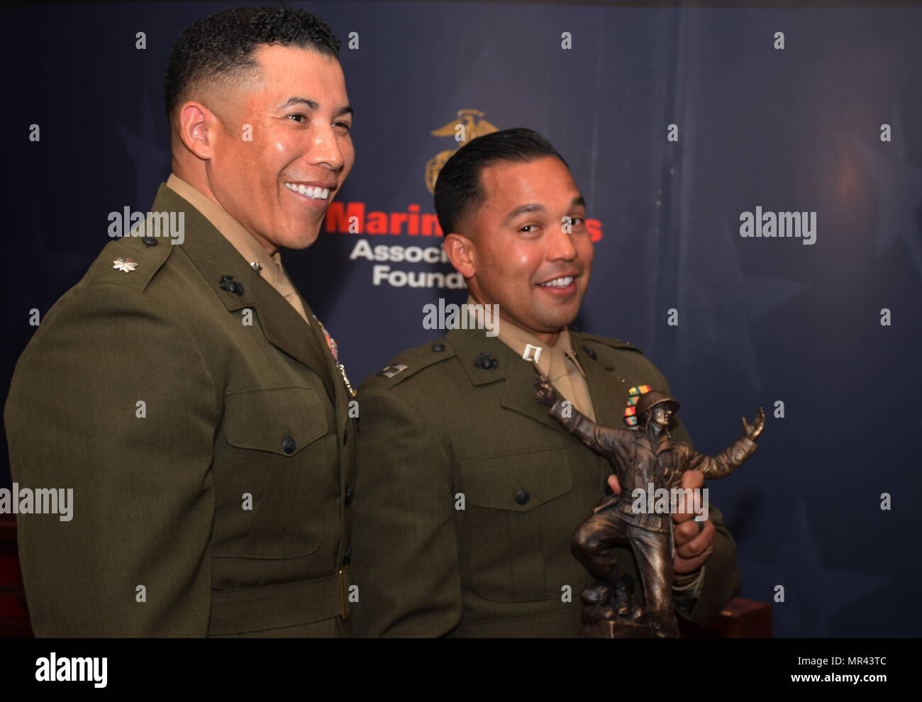 ARLINGTON, Va. – Lt. Col. Esteban Beamon (left), the commander of ...