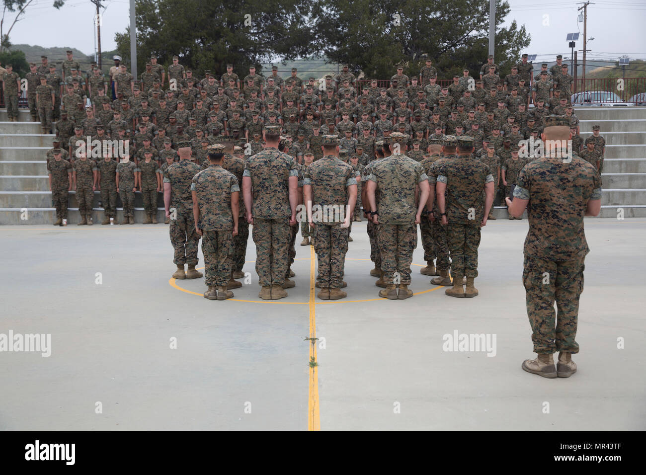 Marine Corps Col. George Schreffler, commanding officer, 5th Marine ...