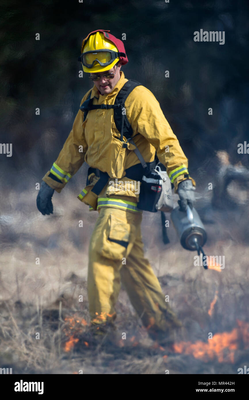 Firefighter drip torch hi-res stock photography and images - Alamy