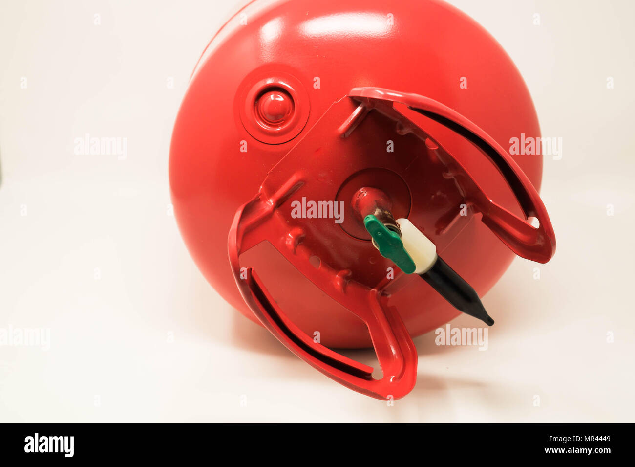 Red Gas Canister.Red gas cylinder isolated on white Stock Photo - Alamy