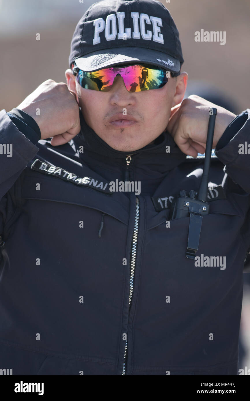 Mongolian police officer hi-res stock photography and images - Alamy