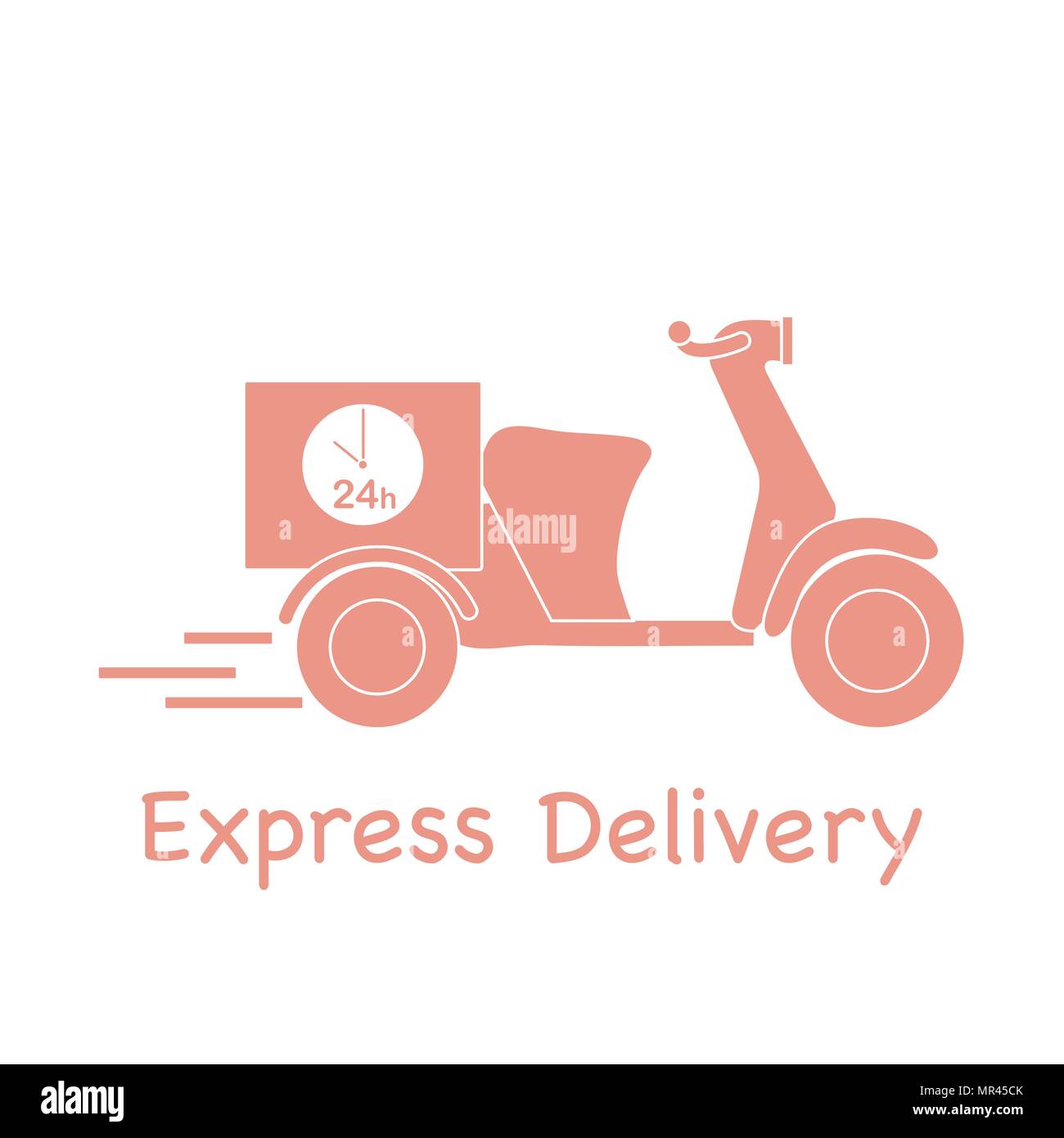 Delivery motorbike. Fast and convenient shipping. Free delivery Stock ...