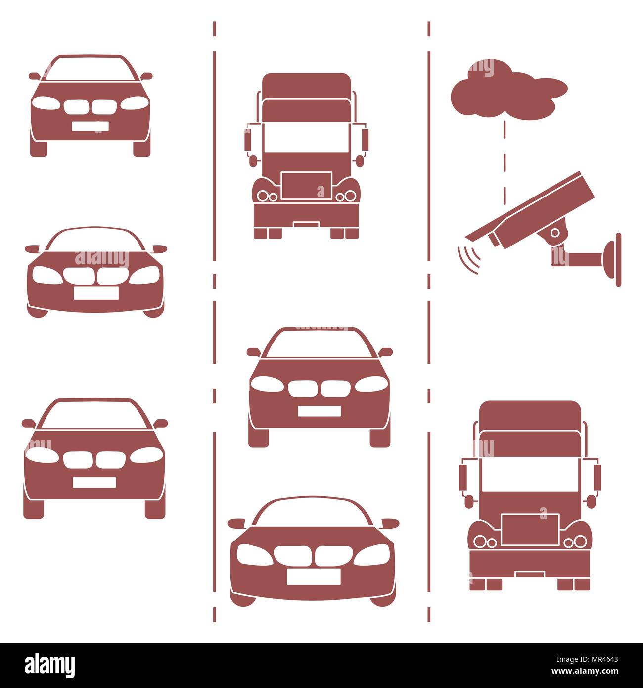 Security camera and traffic. Detection of offenses and ensuring the ...