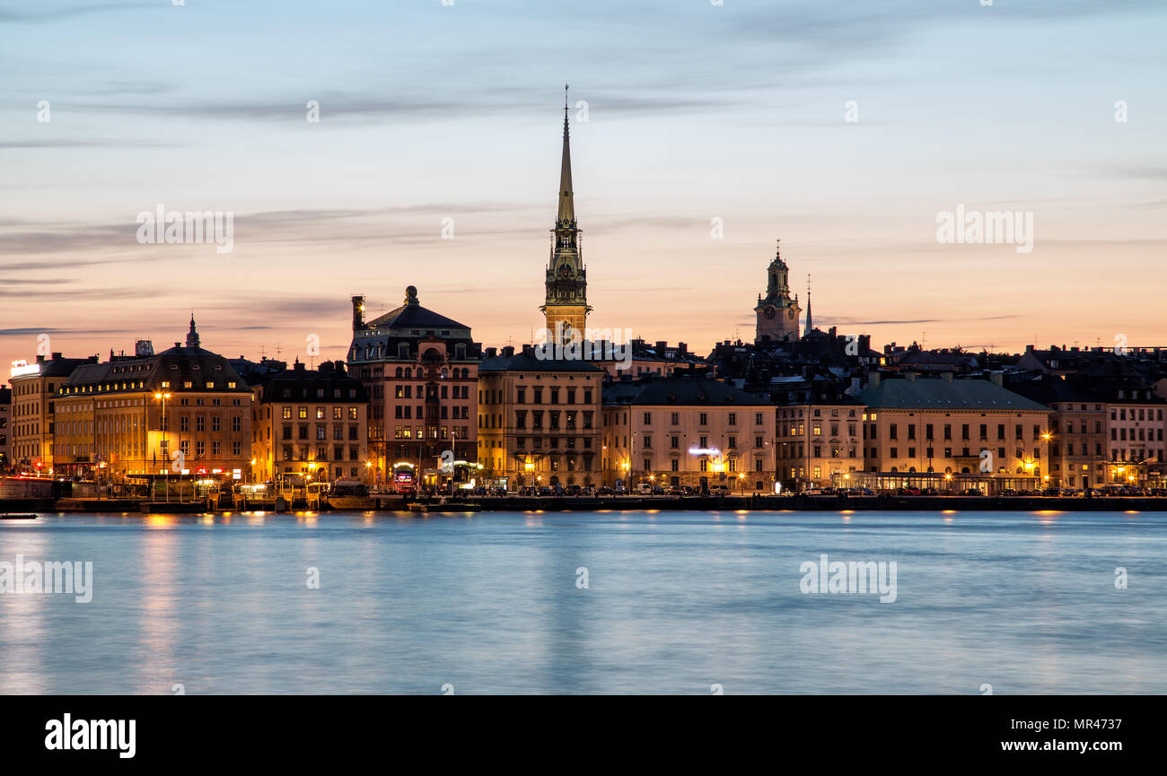 The Swedish capital Stockholm. Die schwedische Hauptstadt Stockholm ...