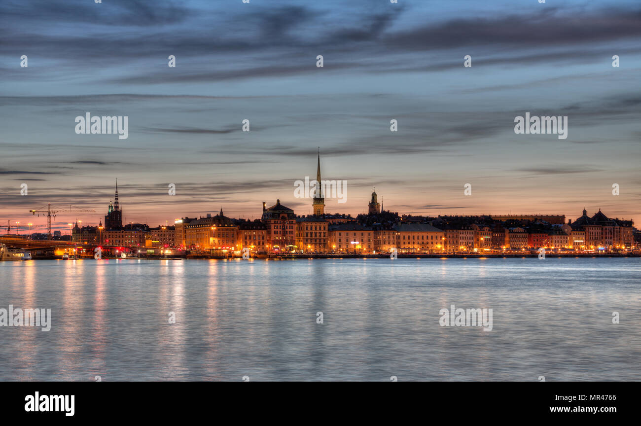 The Swedish capital Stockholm. Die schwedische Hauptstadt Stockholm ...