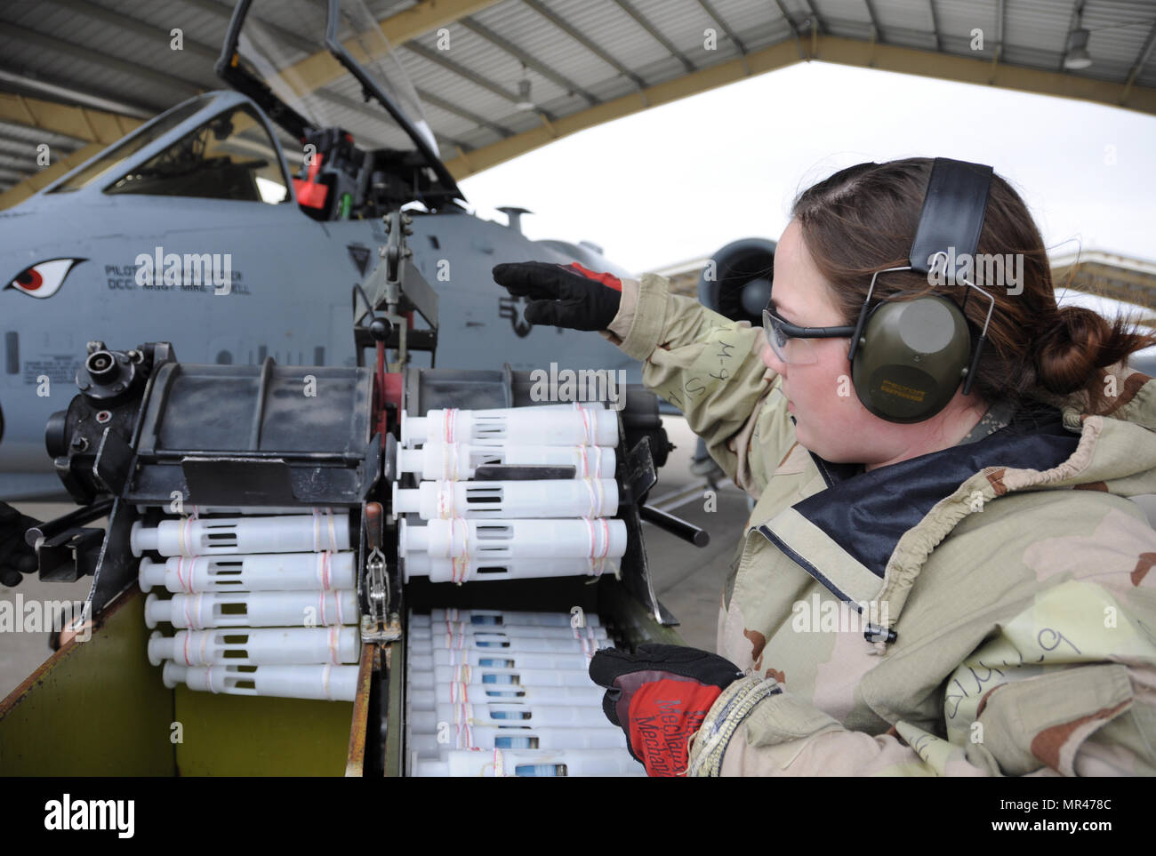 Senior Airman Laci Cason, 358th Aircraft Maintenance Squadron weapons ...