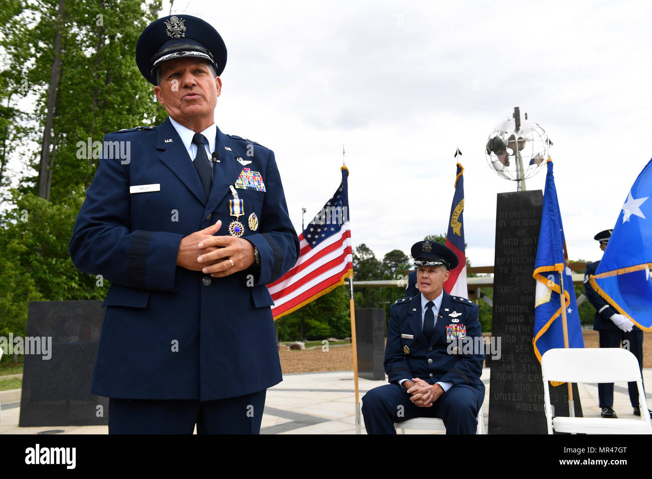 U.S. Air Force Maj. Gen. Todd Kelly (left), Air National Guard ...