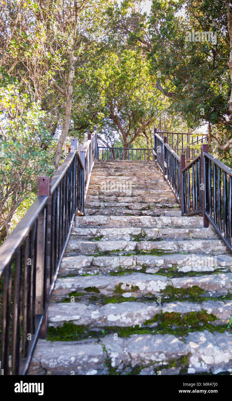 old stair from rocks on sardinia island Stock Photo - Alamy