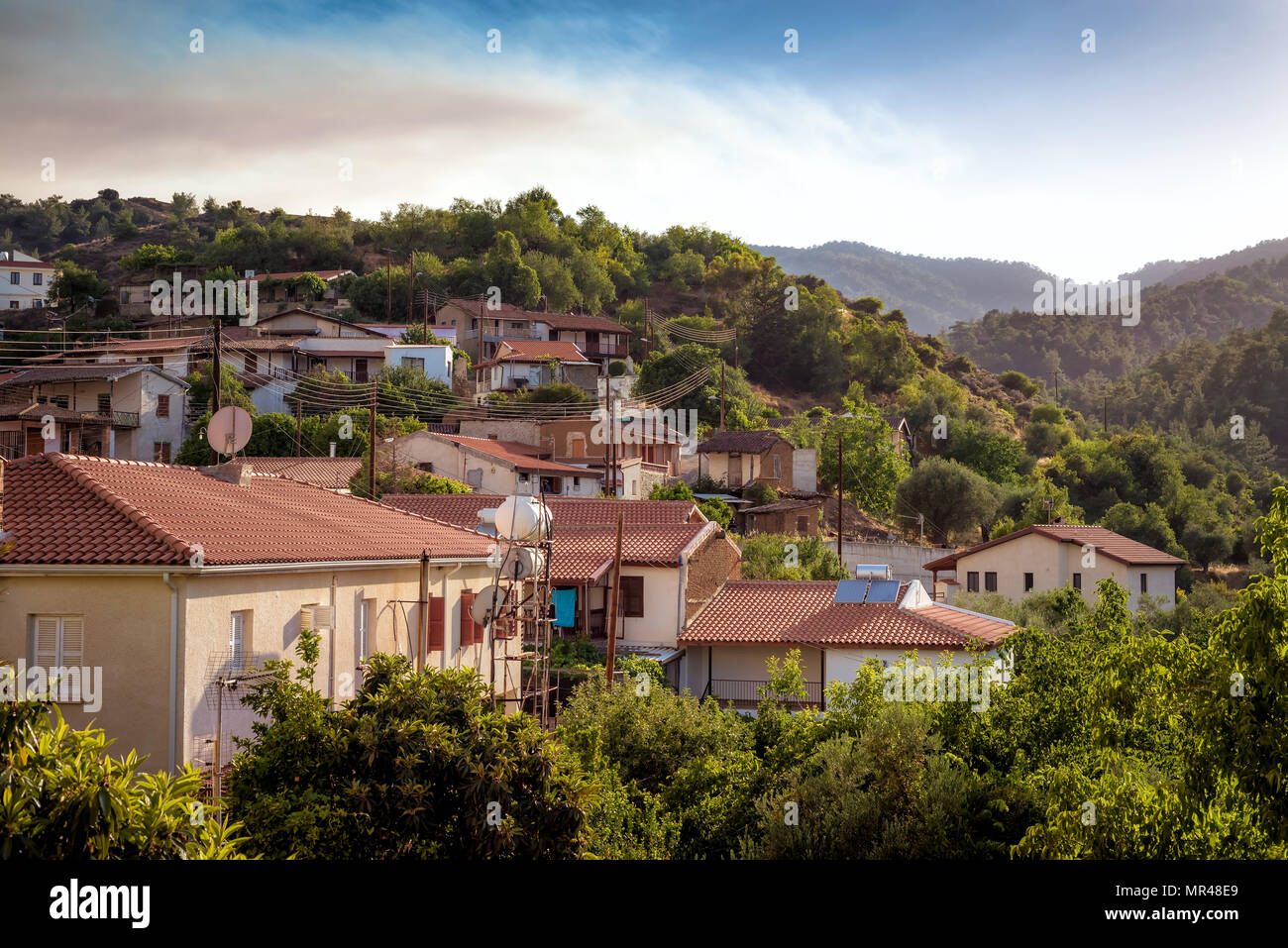 View of Kaliana village. Nicosia District, Cyprus Stock Photo - Alamy