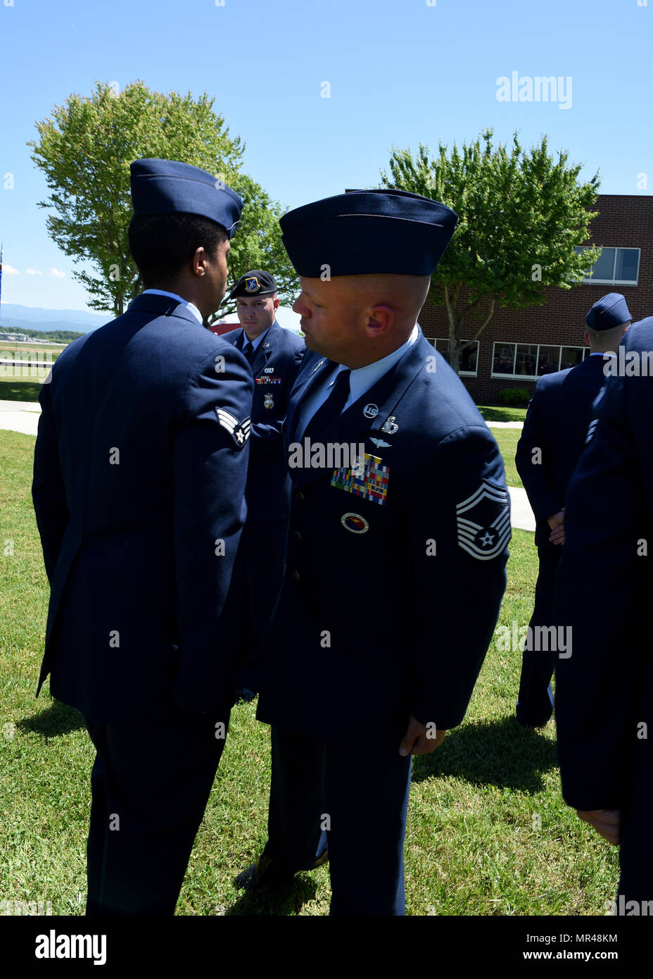 Senior Master Sgt. Nicholas Brock, director of education for the Chief ...