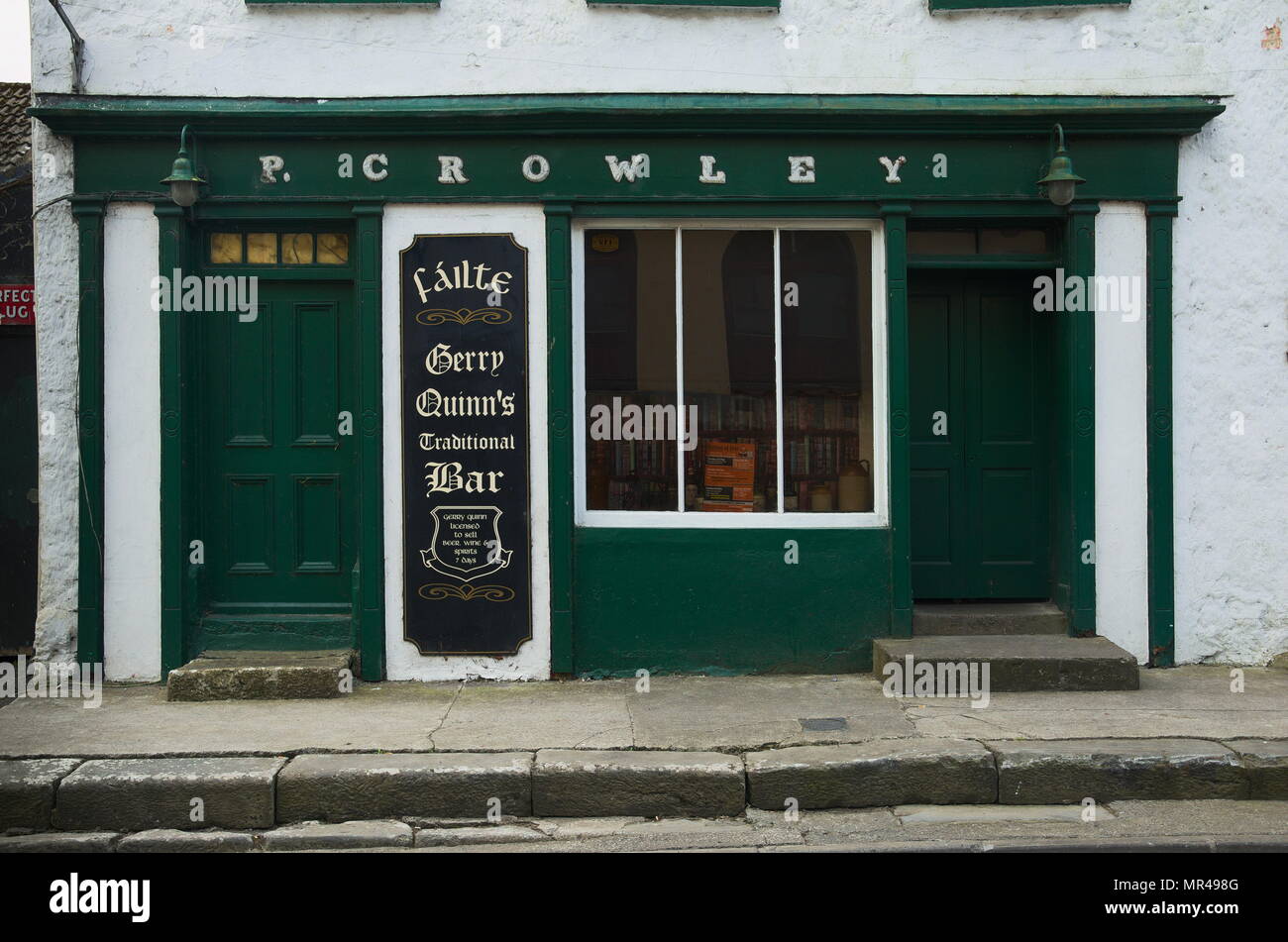 Crowley pub in Corofin Clare Stock Photo - Alamy
