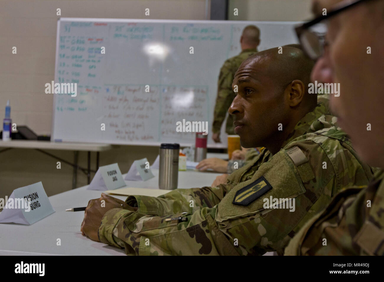 Capt. Antoine Broadnax, a U.S. Army Reserve medical readiness officer ...