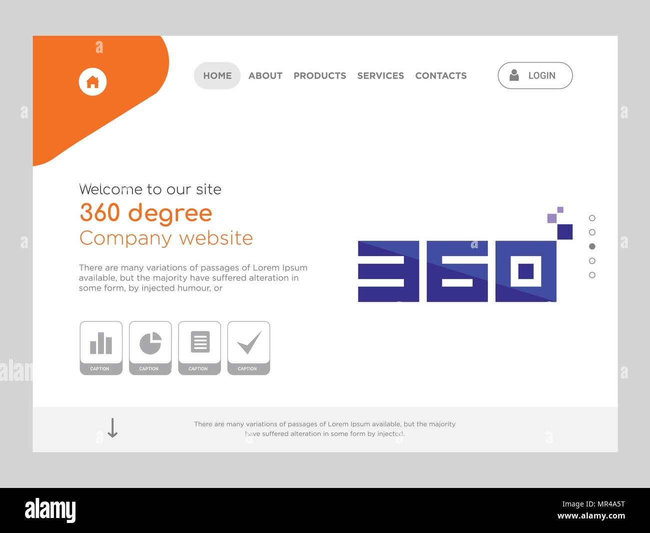 Flat Web Design Template